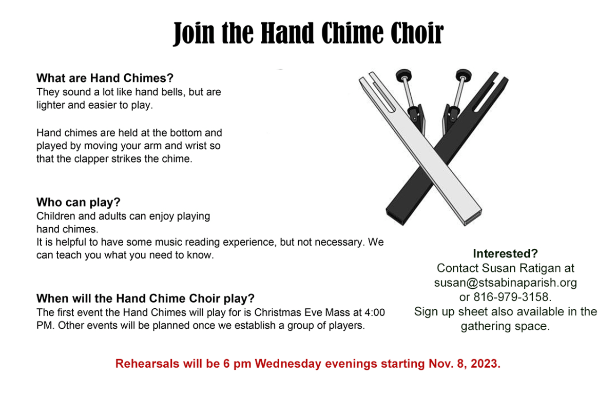Learn about the Hand Chime Choir – St. Sabina Parish